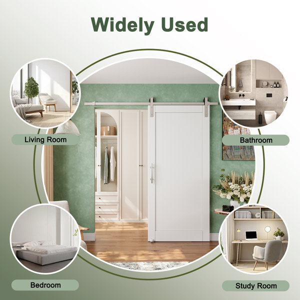 Win Stellar 1-Lite White Primed Solid Core Manufactured Wood With Nickel-Plated Installation ...